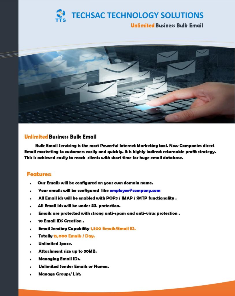 Bulk Mail - Techsac Technology Solutions